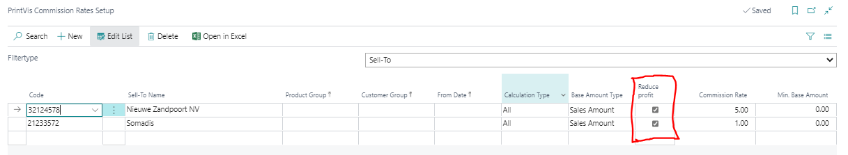 Commission setup - PrintVis Documentation
